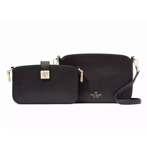 kate spade | Bags | Kate Spade New York Phoebe Duo Black Leather ...